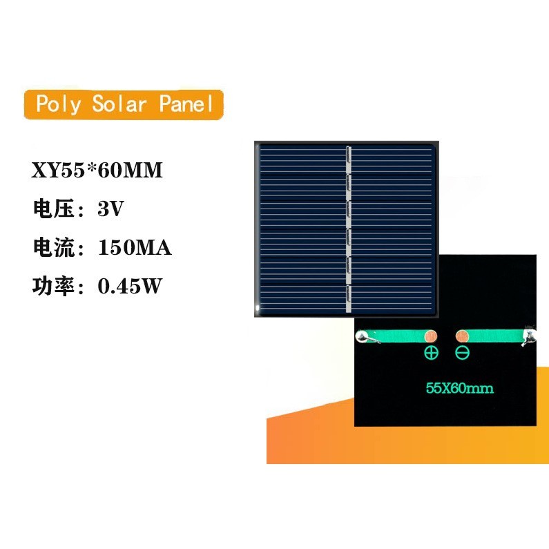 Mini Solar Panel 2V 120MA 3V for School Project RBT DIY STEM Projek toy ...