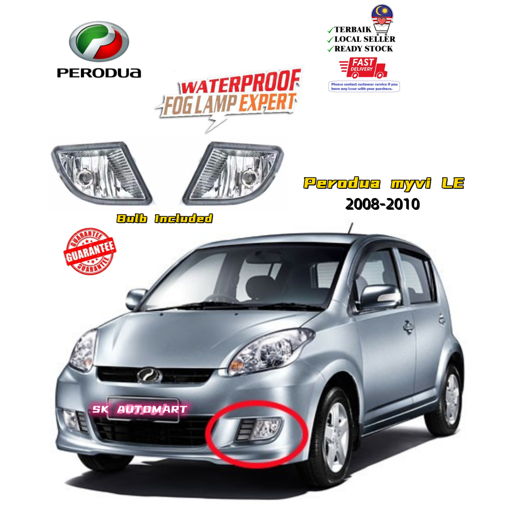PERODUA MYVI 2008-2010 (PD-024) FOG LAMP SPOT LIGHT FULL SET (1set/2pc ...