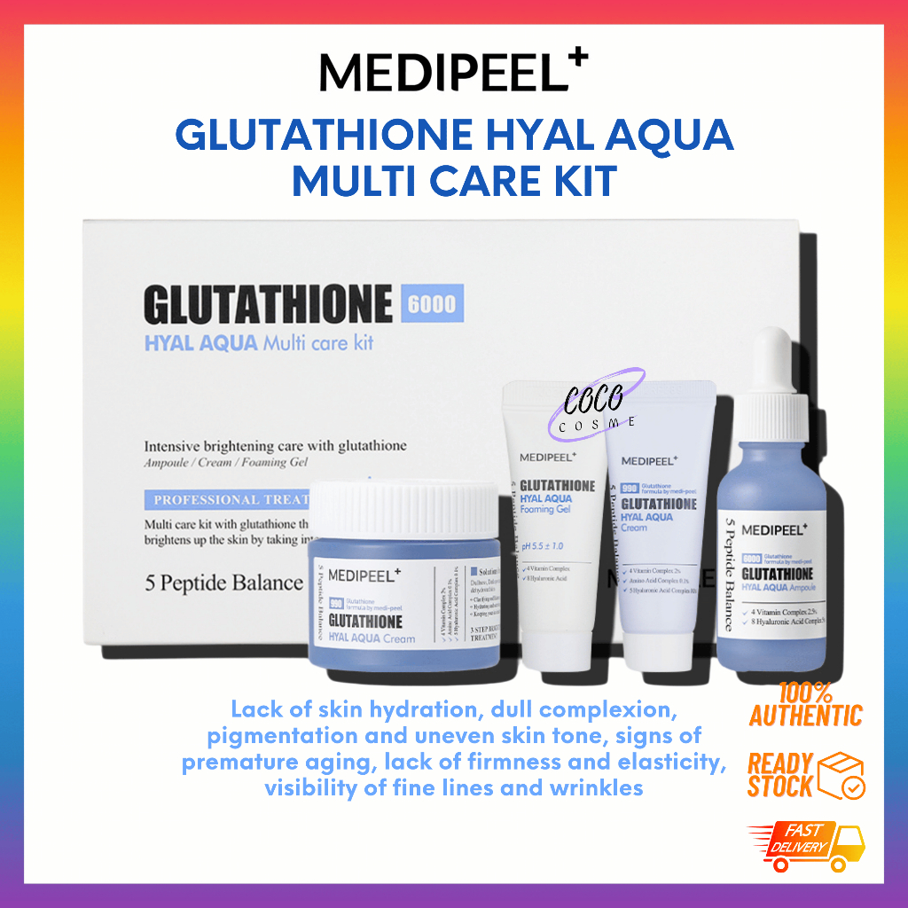 MEDIPEEL Glutathione Hyal Aqua Multi Care Kit | Shopee Malaysia