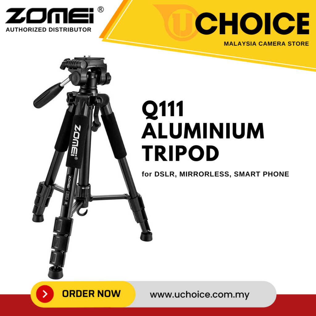 Zomei Q111 Profesional Lightweight High Quality Aluminium Tripod Stand ...