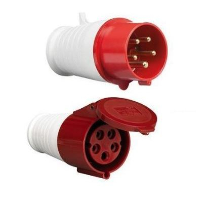 [READY STOCK] CEE 220V 415V 16A&32A 5 Pin Industrial Site Plug And ...