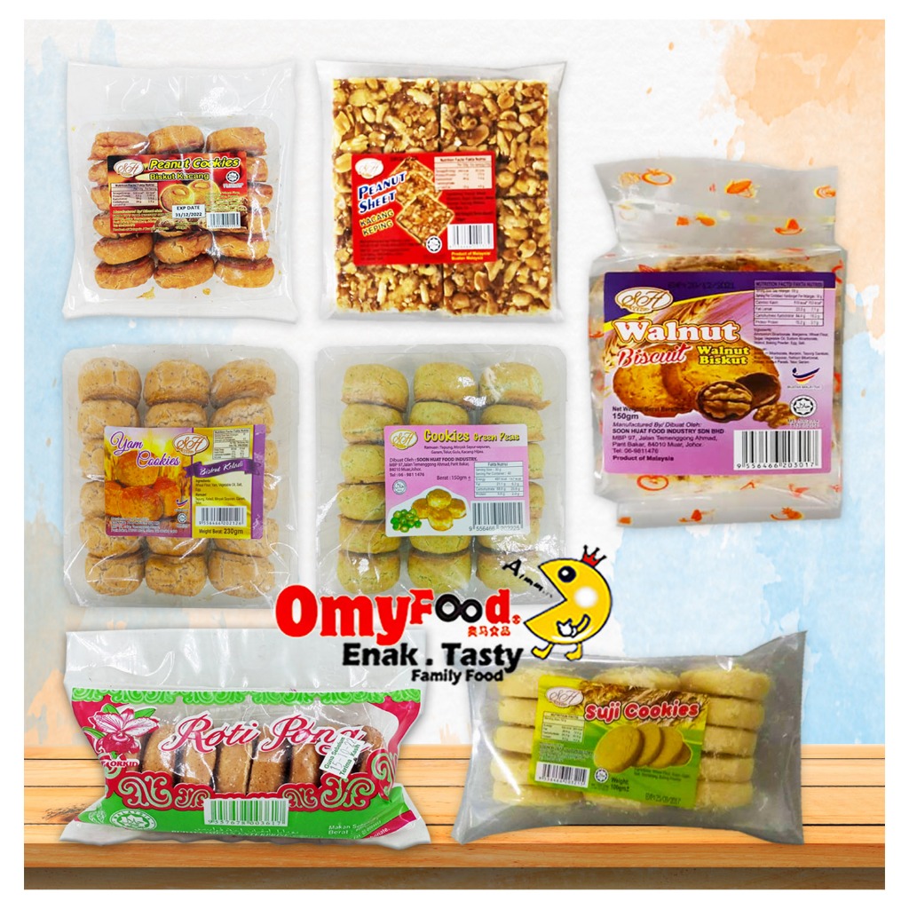 100g / 120g S&H Peanut Biscuit Cookies, Biskut Kacang / Cap Orkid Roti ...