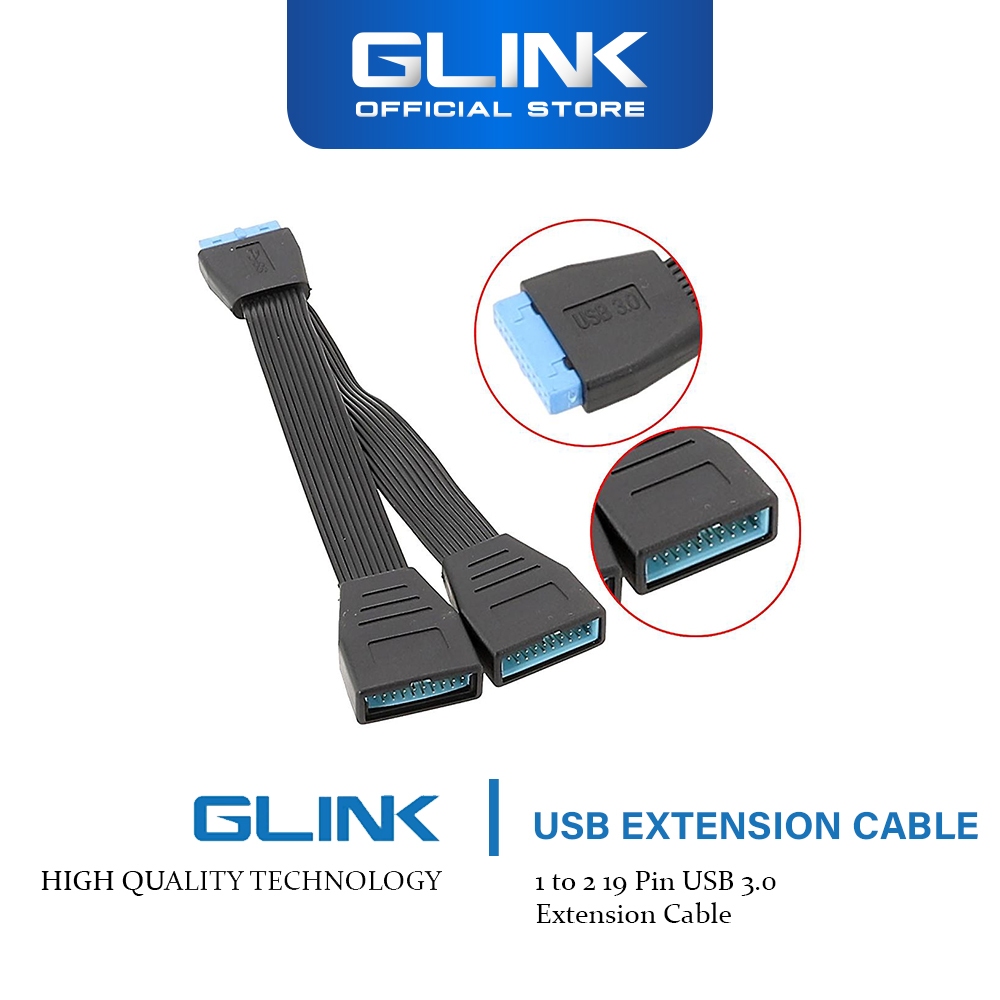 Glink Motherboard 19 Pin USB 3.0 Extension Cable | Shopee Malaysia