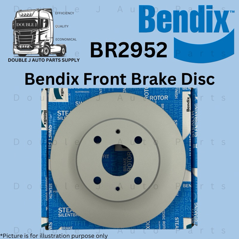Genuine Bendix Ford Ranger, Everest, Mazda BT-50, B-serie Front brake disc rotor BR2952 | Shopee ...