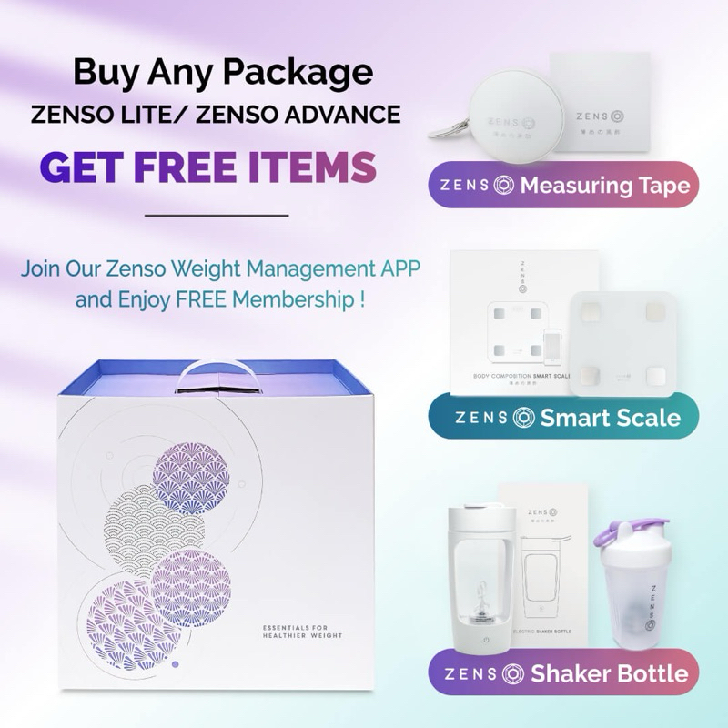 Zenso Advance Set 💯% Original Zenso ( Flavour : Chocolate / Vanilla ...