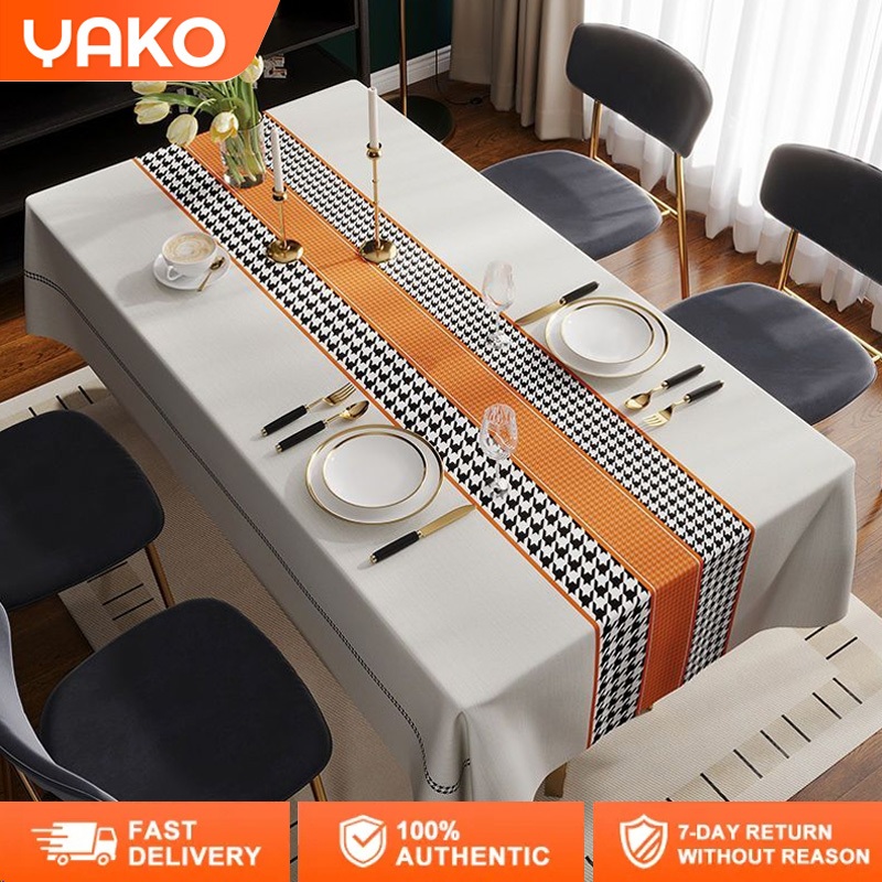 YAKO PVC Table Cloth Table Mantle Waterproof/Oil Resistant/Scald ...
