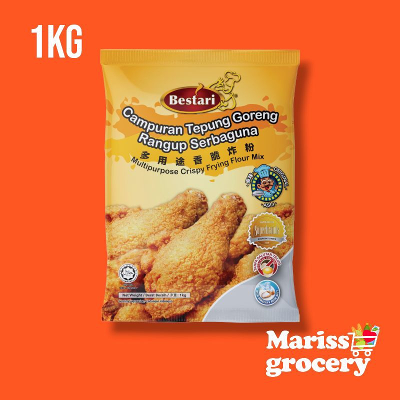 Bestari Tepung Goreng Rangup Serbaguna (Original) 1KG 💯 | Shopee Malaysia