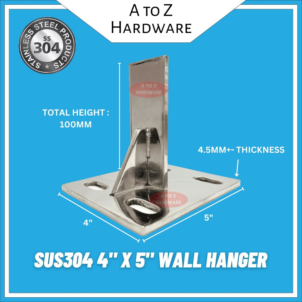 SUS 304 Stainless Steel PAGAR HANGER / GATE BRACKET [AtoZ] | Shopee ...