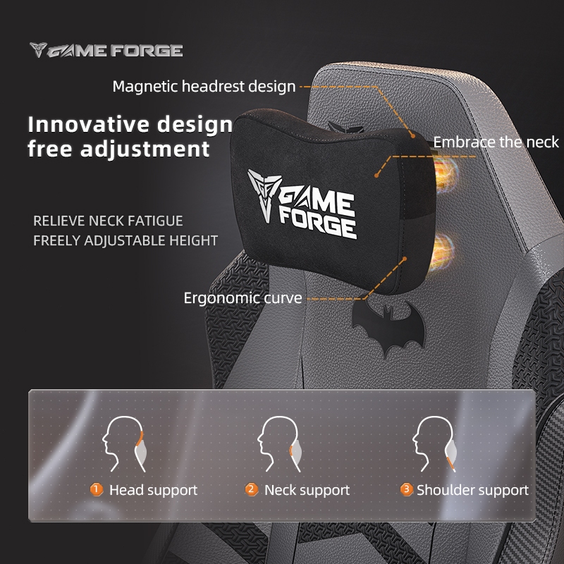 GAMEFORGE Gaming Chair Tomahawk Series Dark Deity Shadow ergonomic ...