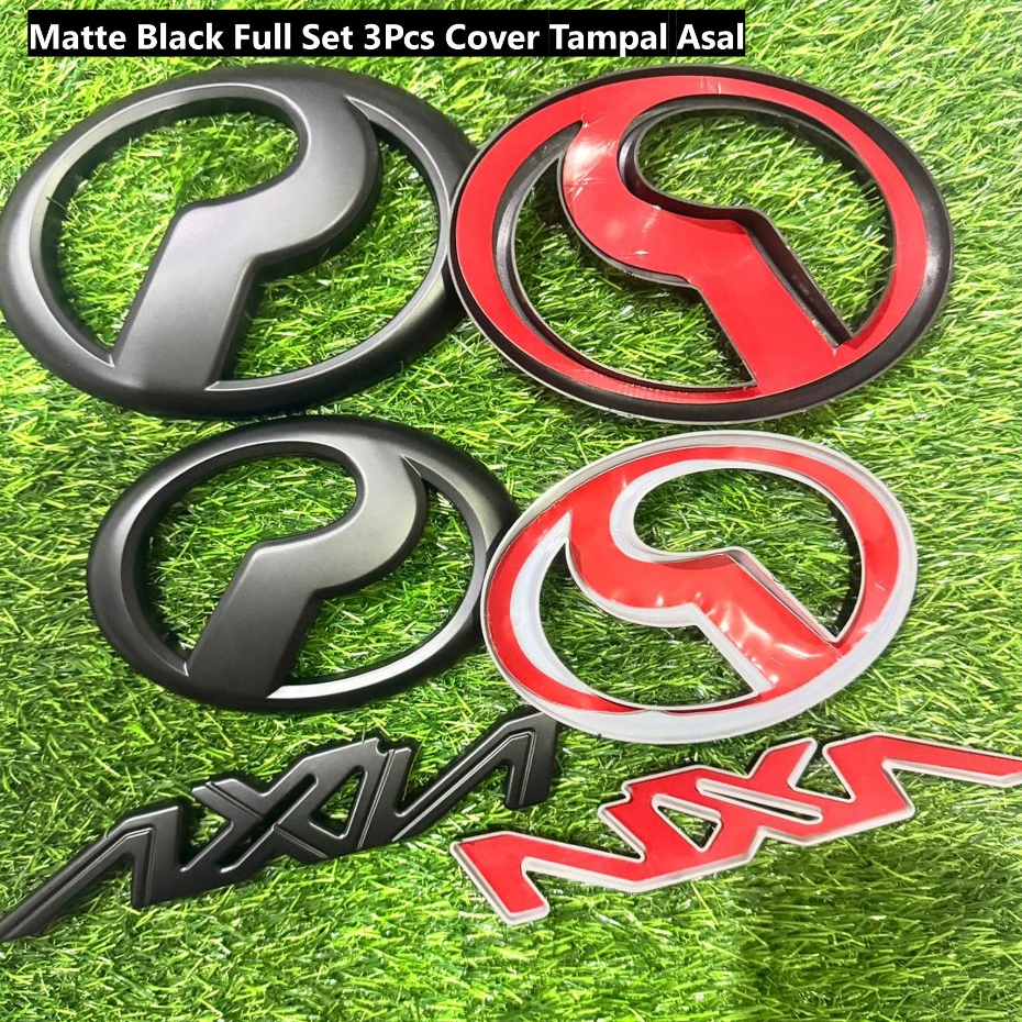 3Pcs/Set (New Year Gift) Perodua Axia 2023 New Car Logo Emblem Frame ...