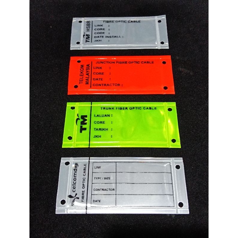 TAGGING CABLE FIBER OPTIC REFLECTIVE T.M & CelcomDigi (50mm x 110mm ...