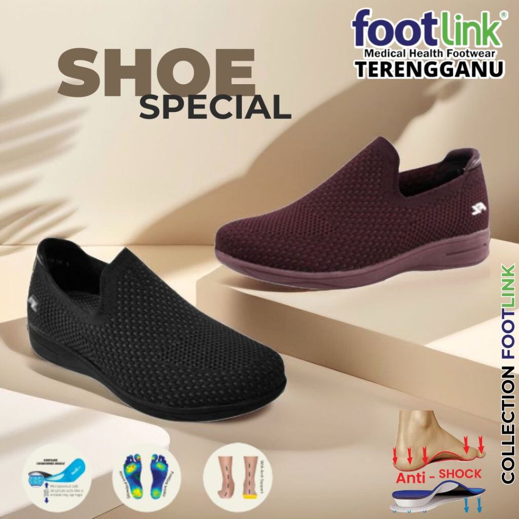 Footlink EV 61-229 , EV 31-229 Health , Women Shoe | Shopee Malaysia