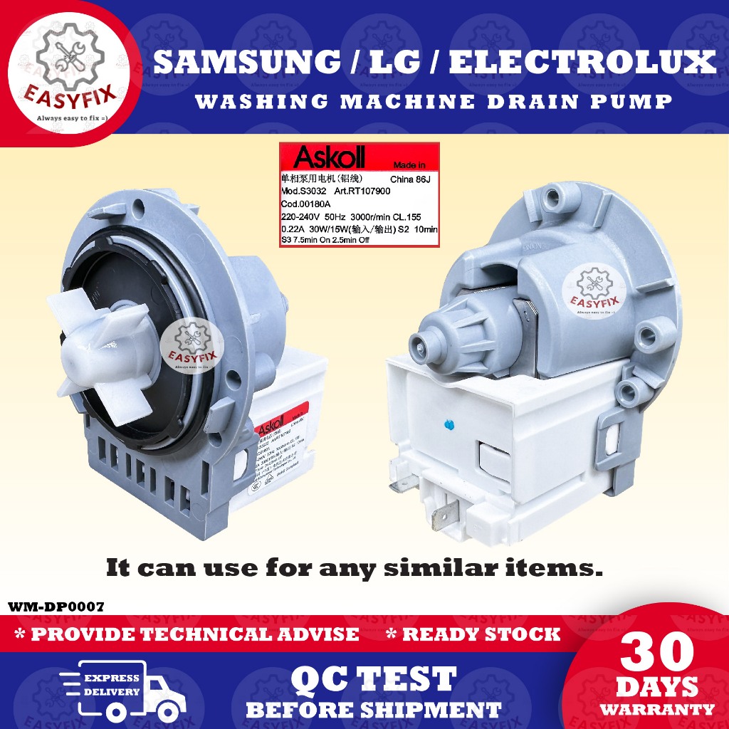 SAMSUNG / LG / ELECTROLUX FRONT LOADING WASHING MACHINE MESIN BASUH ...