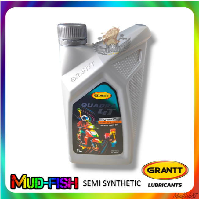 UMW GRANTT QUADRA SCOOTER 4T 10W40 SEMI SYNTHETIC OIL (1L) | Shopee ...