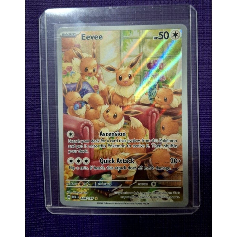 Eevee Illustration Rare - 188/167 [Twilight Masquerade] | Shopee Malaysia