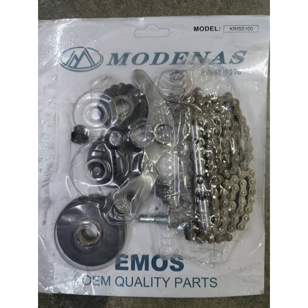 MODENAS KRISS100 KRISS 100 CT100 TIMING CHAIN COMPLETE SET CAM CHAIN ...