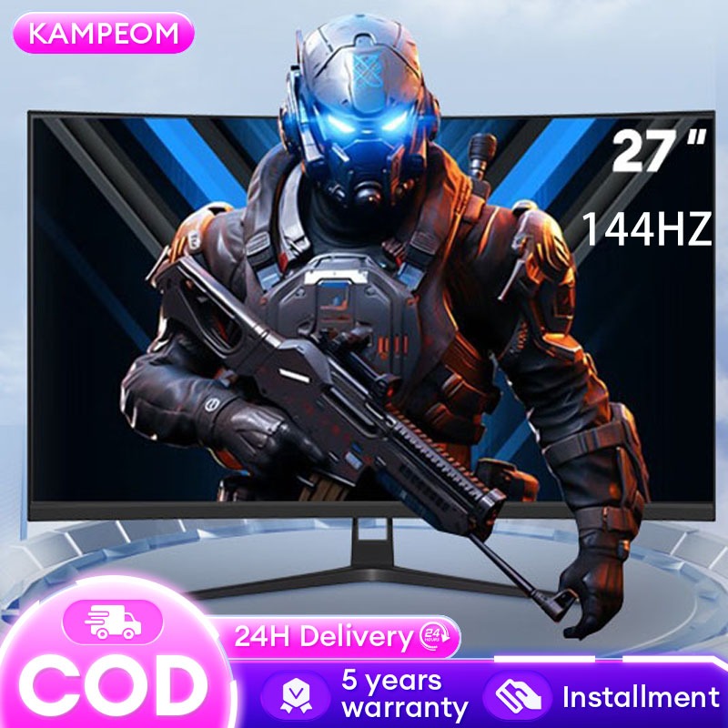 EXPOSE Curved Monitor PC 24 Inch With Speaker 75HZ 1080P LED Computer ...