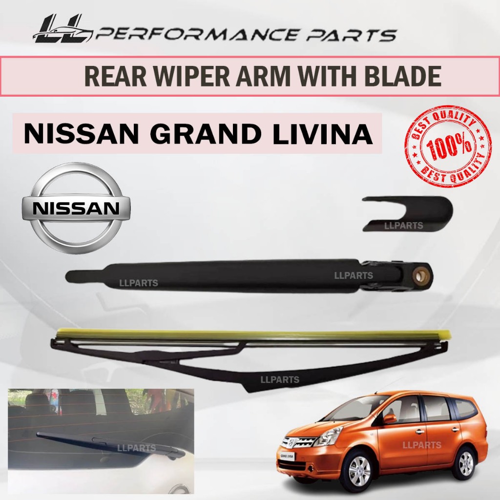 Nissan Grand Livina Rear Wiper Arm With Blade Lenggang Pengelap Cermin