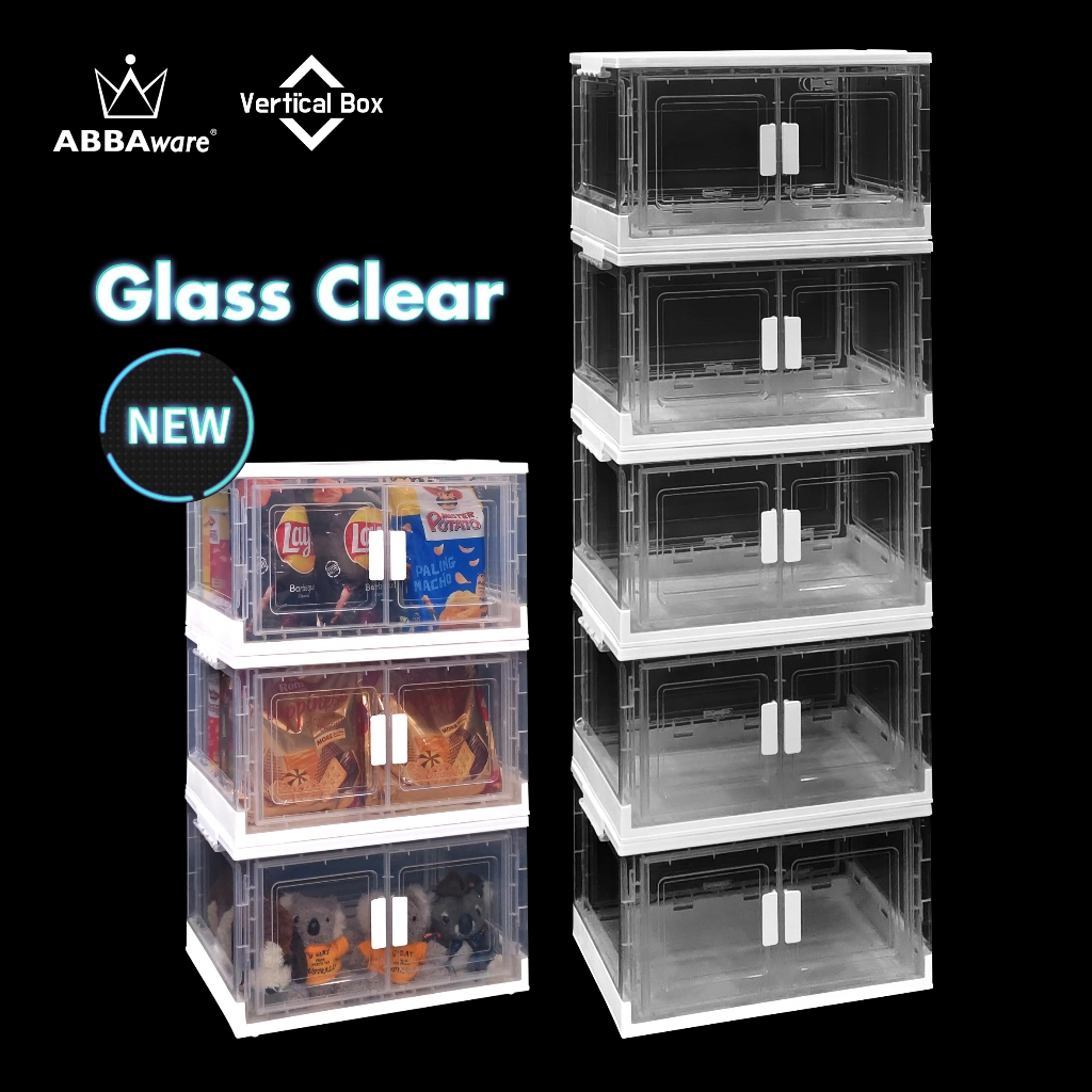 ABBAware Transparent Storage Cabinet/ Foldable Storage Box/ Kitchen ...