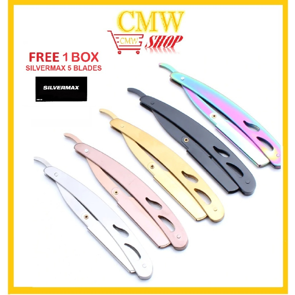 BARBER TOP Stainless Steel Traditional / Classical Foldable Straight ...