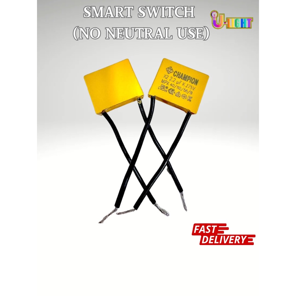 CAPACITOR SMART SWITCH (NO NEUTRAL USE)#kapasitor# | Shopee Malaysia