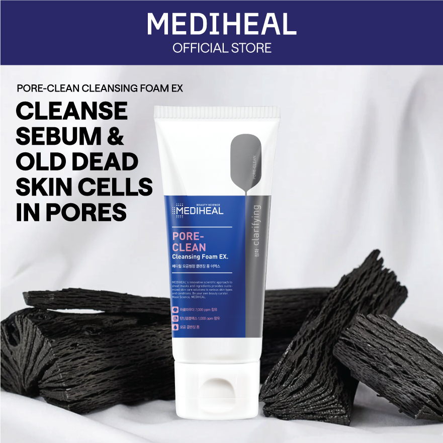 MEDIHEAL PORE-CLEAN CLEANSING FOAM EX (170ML) [EXP 2025.11.27] | Shopee Malaysia