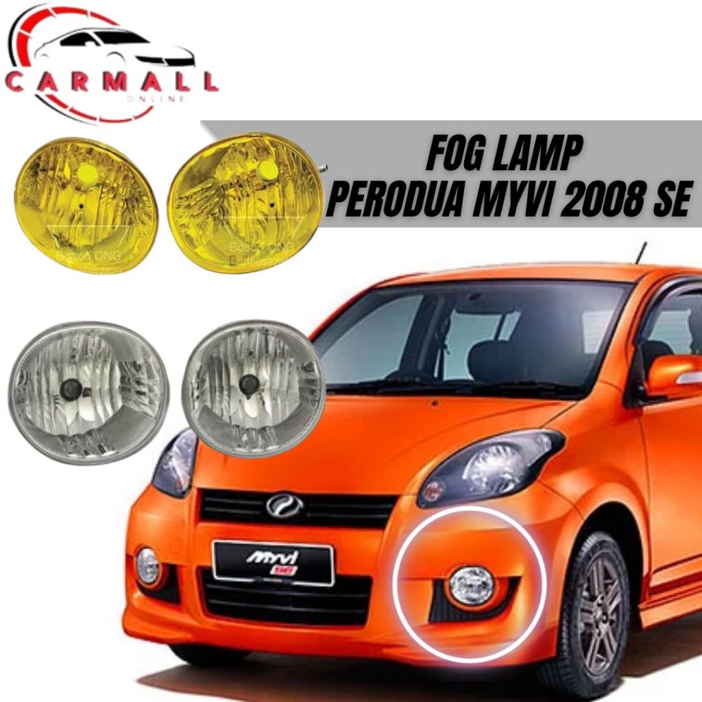 SPORT LIGHT PERODUA MYVI SE (2008-2010) FOG LAMP ASSEMBLY WITH BULB ...