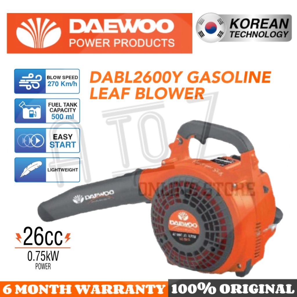 (Ready Stock) 100%Original DAEWOO DABL2600Y Gasoline Leaf Hand Blower | Shopee Malaysia