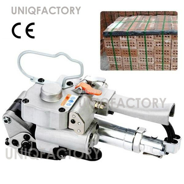 A19 A25 Portable Pneumatic PP PET Plastic Strapping Machine Packing Hot Melt Baler Tool AQD-19 ...