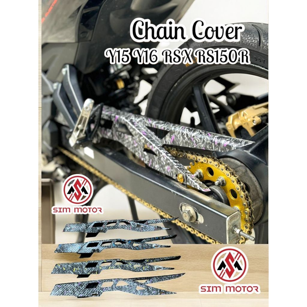 FORGE CARBON CHAIN COVER Y16ZR Y15ZR RS150 RSX150 CARBON RCB CHAIN ...