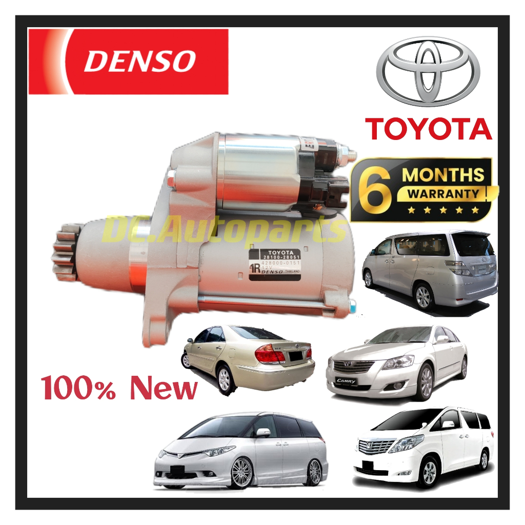 100% NEW DENSOR STARTER TOYOTA CAMRY ACV30 ACV40 ALPHARD VELLFIRE ANH10 ANH20 HARRIER ACU30 ...