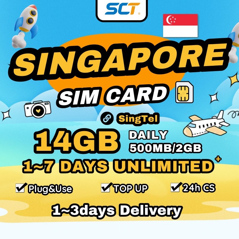 Singapore Travel Sim Card 1-7days Unlimited Internet 新加坡 电话卡 SingTel sim card【daily 500MB/2GB ...