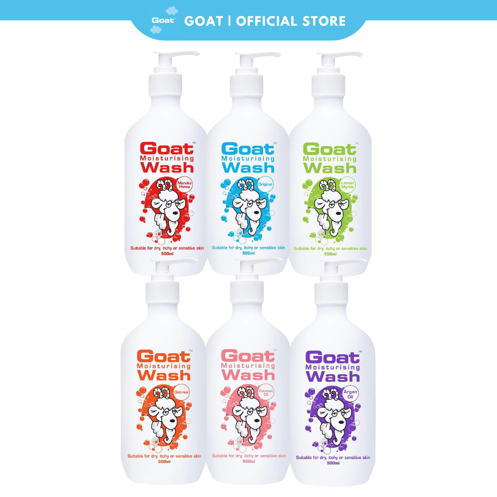 GOAT AUSTRALIA Goat Organic Body Wash 500ml (Original, Manuka Honey ...