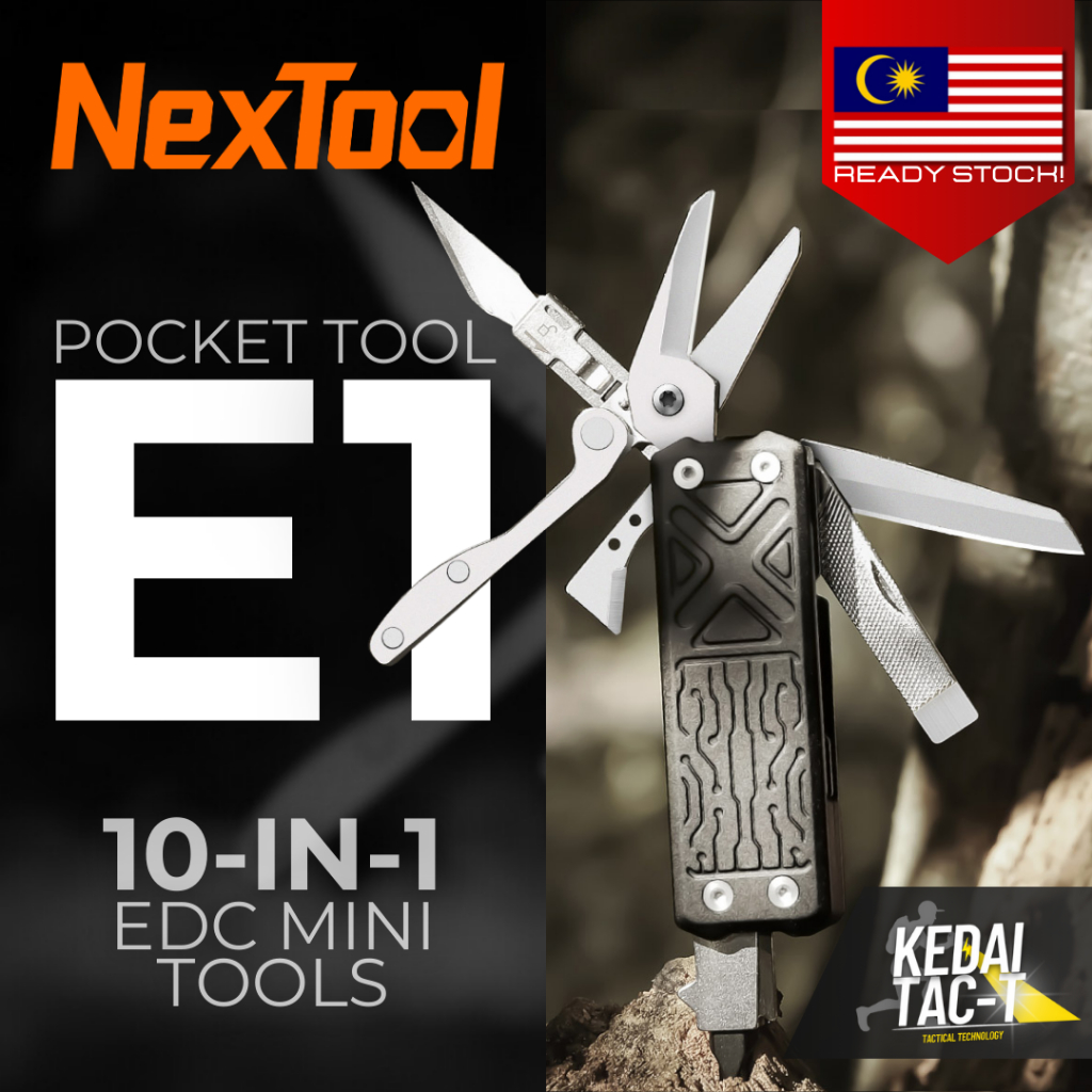 NEXTOOL POCKET TOOL E1 - 10-in-1 EDC Mini Tools Multitool - ORIGINAL ...