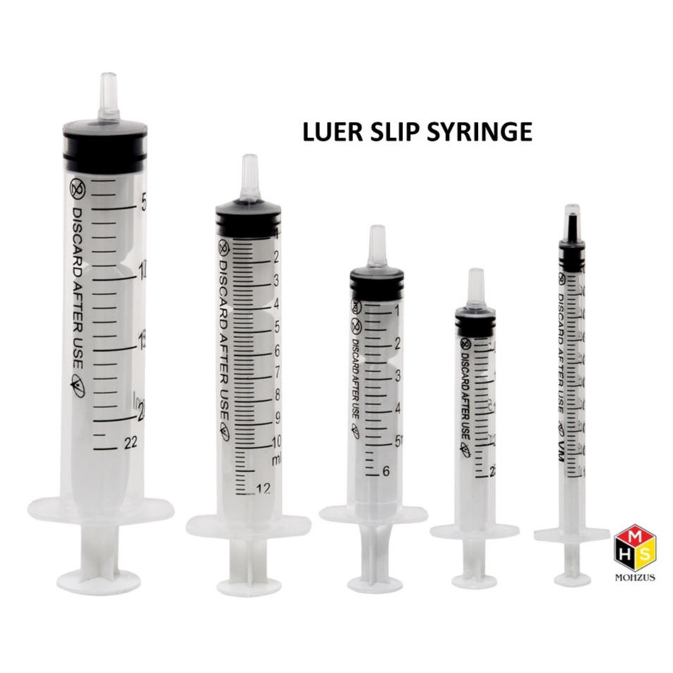 DISPOSABLE SYRINGE LUER SLIP WITHOUT NEEDLE - 1 BOX | Shopee Malaysia