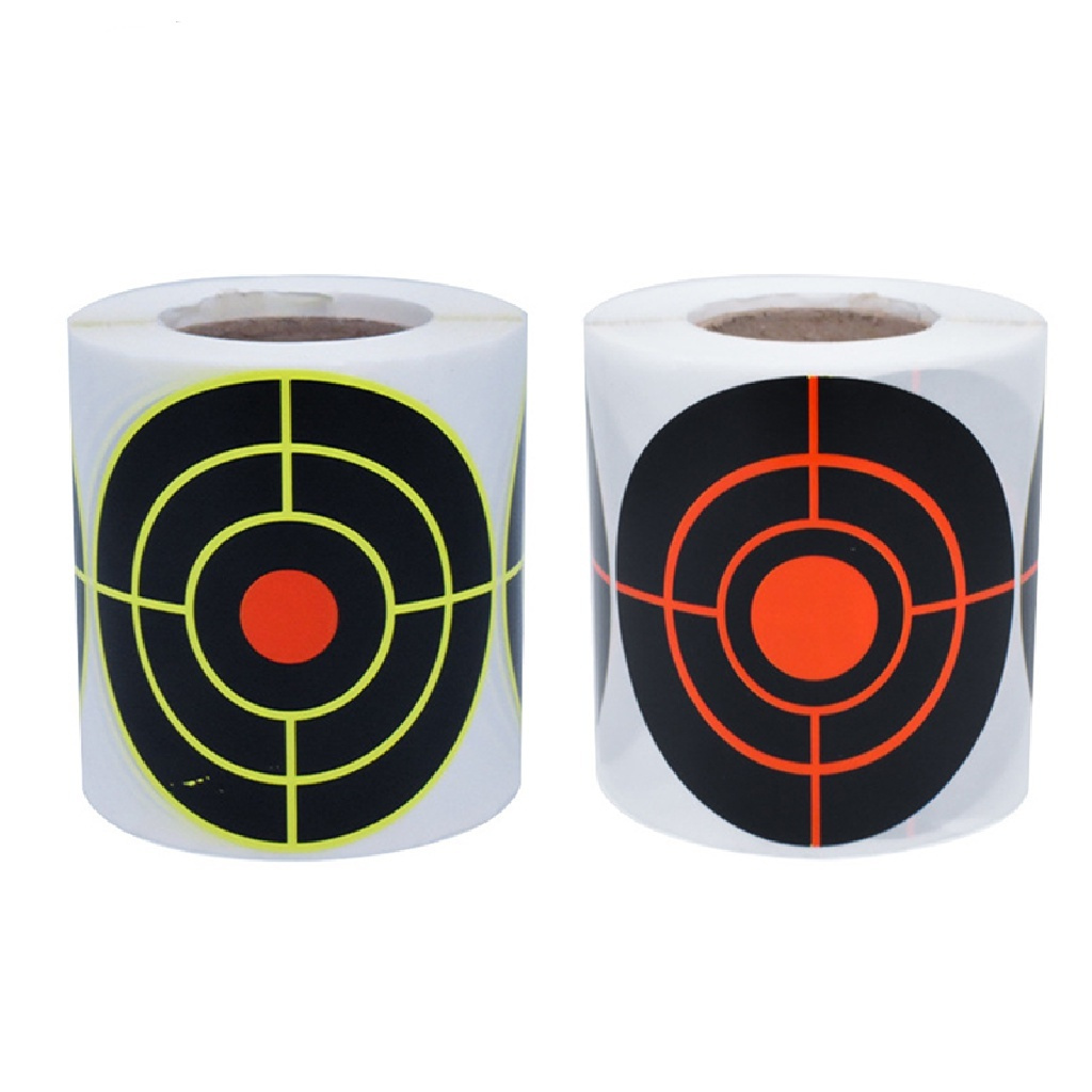 🇲🇾 🏆 100pcs/Roll Shooting Target Shoot Splatter Sticker Paper Practice ...