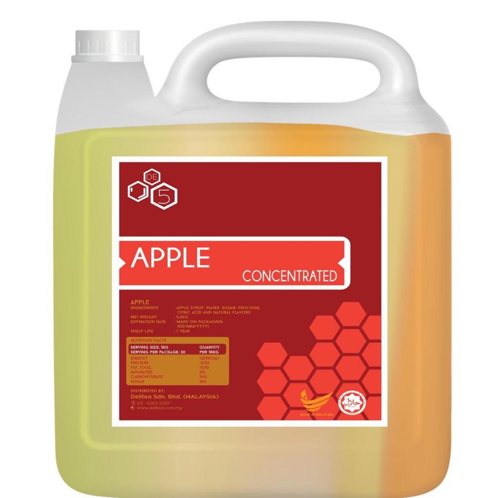 APPLE FRUIT JUICE CONCENTRATE 5KG / MINUMAN BALANG / DRINK BASE / SYRUP ...