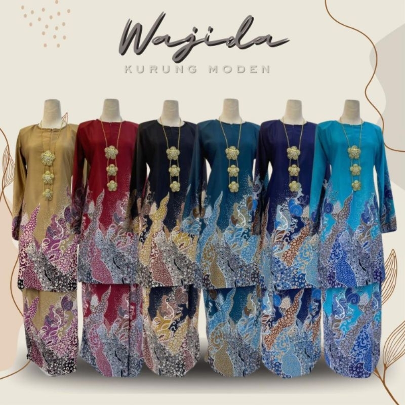 KURUNG MODEN WAJIDA CORAK BATIK | BATIK MALAYSIA | CORAK BATIK PRINTED ...