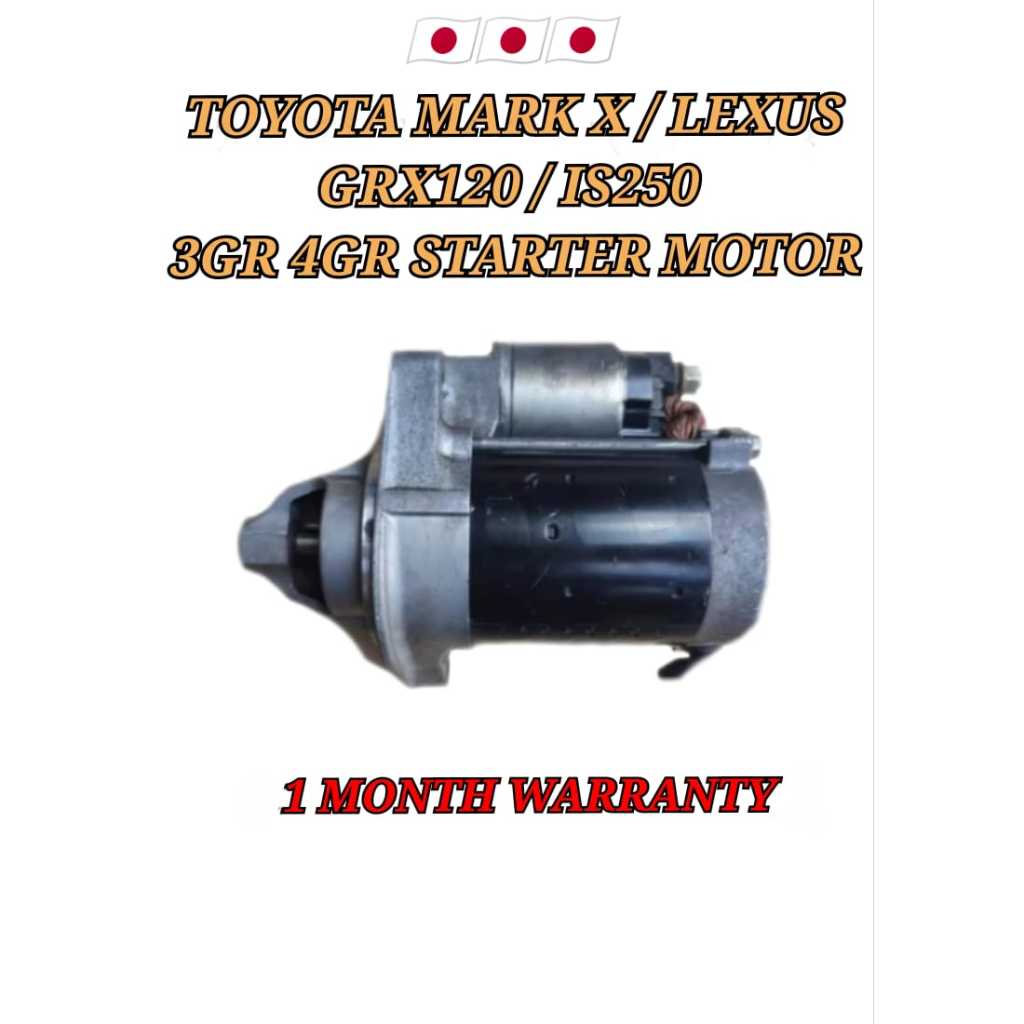 🇯🇵🇯🇵 Starter Motor / Motor Penghidup Toyota Mark X GRX120 / Lexus IS250 ...