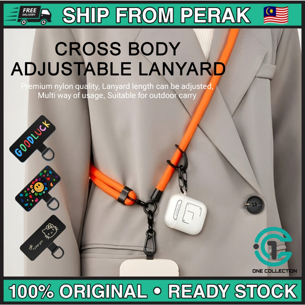 Outdoor Cross Body Adjustable Phone Lanyard 150CM Universal Cross Body ...