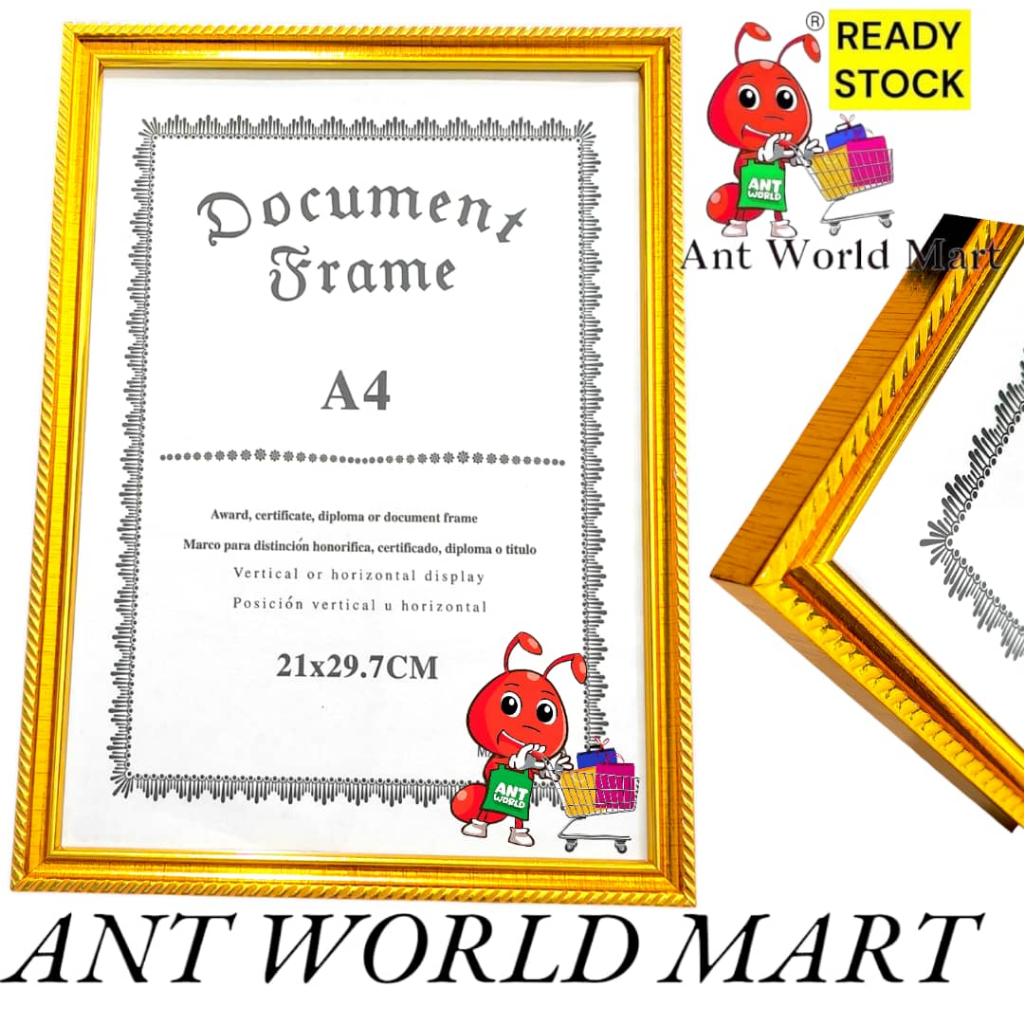 Ready Stock!!! Acrylic Frame Certificate Frame A4 Document /Frame ...