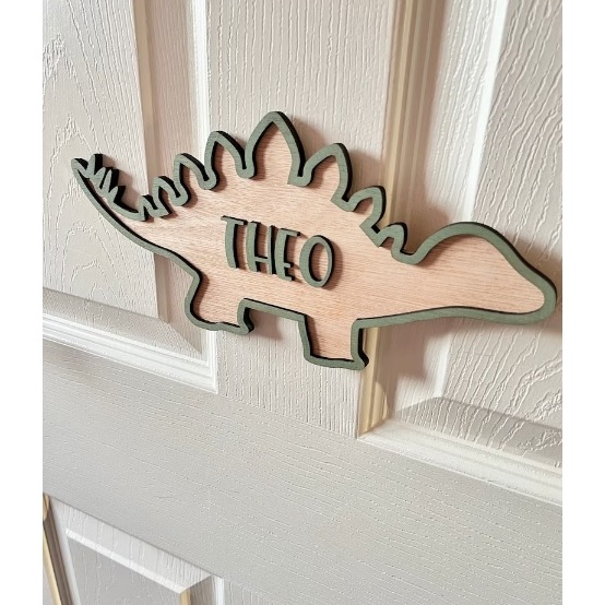 Dinosaur wood door sign custom made | Shopee Malaysia