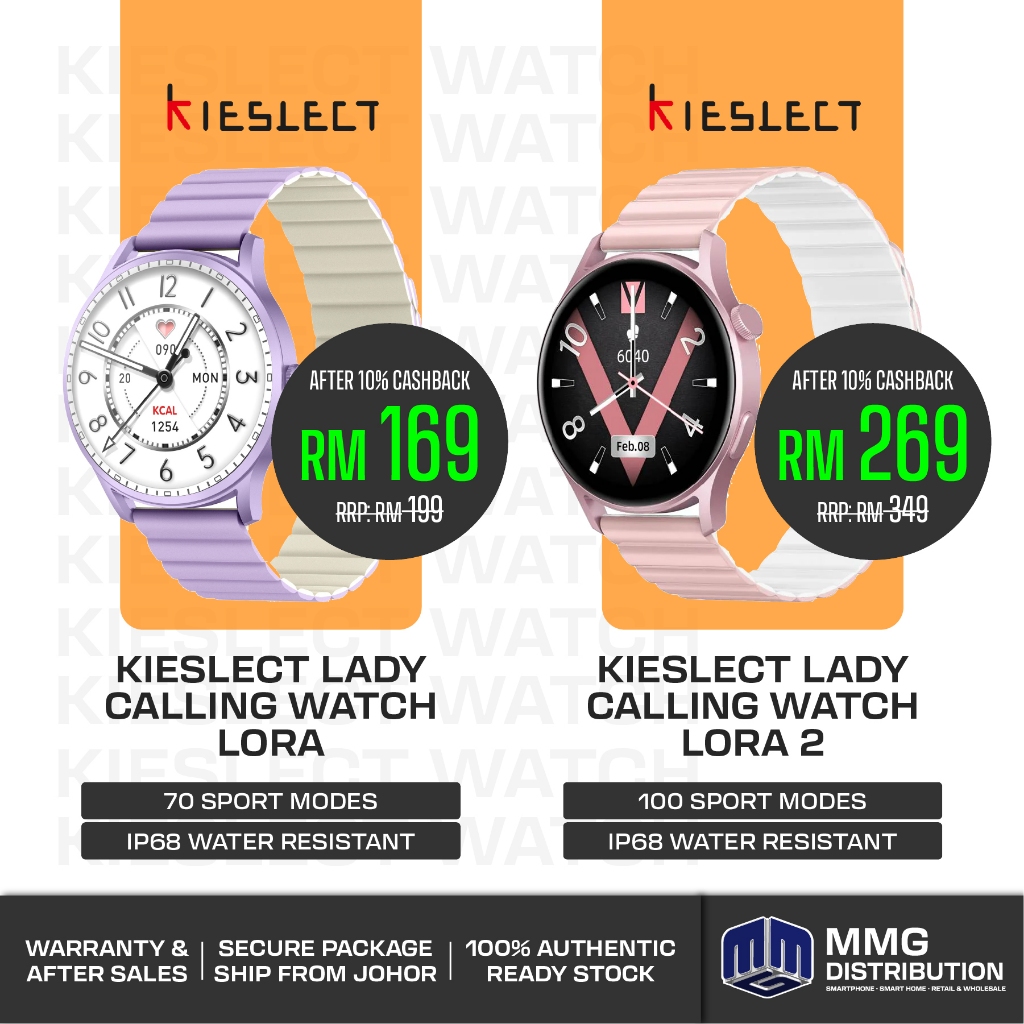 Kieslect Lady Calling Watch Lora / Lora 2 - Smartwatch 10 Days Battery ...