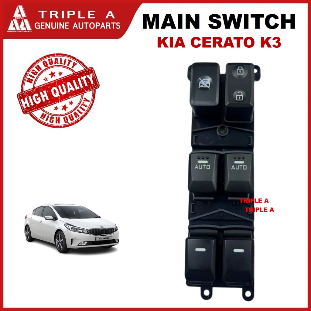 [ TRIPLE A ] (MALAYSIA MODEL) KIA CERATO K3 POWER WINDOW SWITCH MASTER ...
