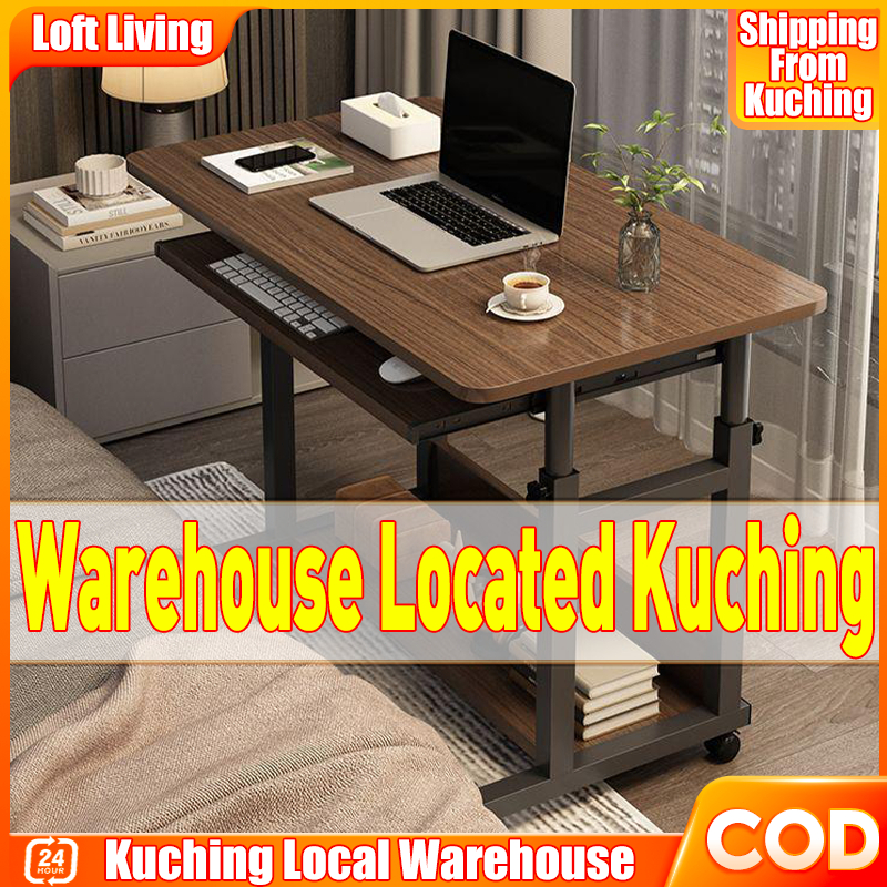 LOFT-Multifunctional Height Adjustable Desk Simple Bed Side Table Home ...