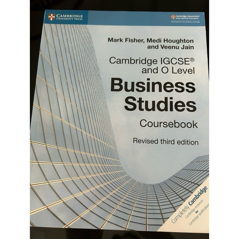 99% New Cambridge IGCSE and O Level Business Studies Coursebook ...