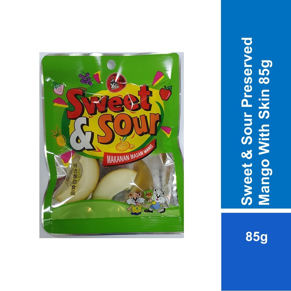 Sweet & Sour Preserved Mango With Skin 85g | Shopee Malaysia
