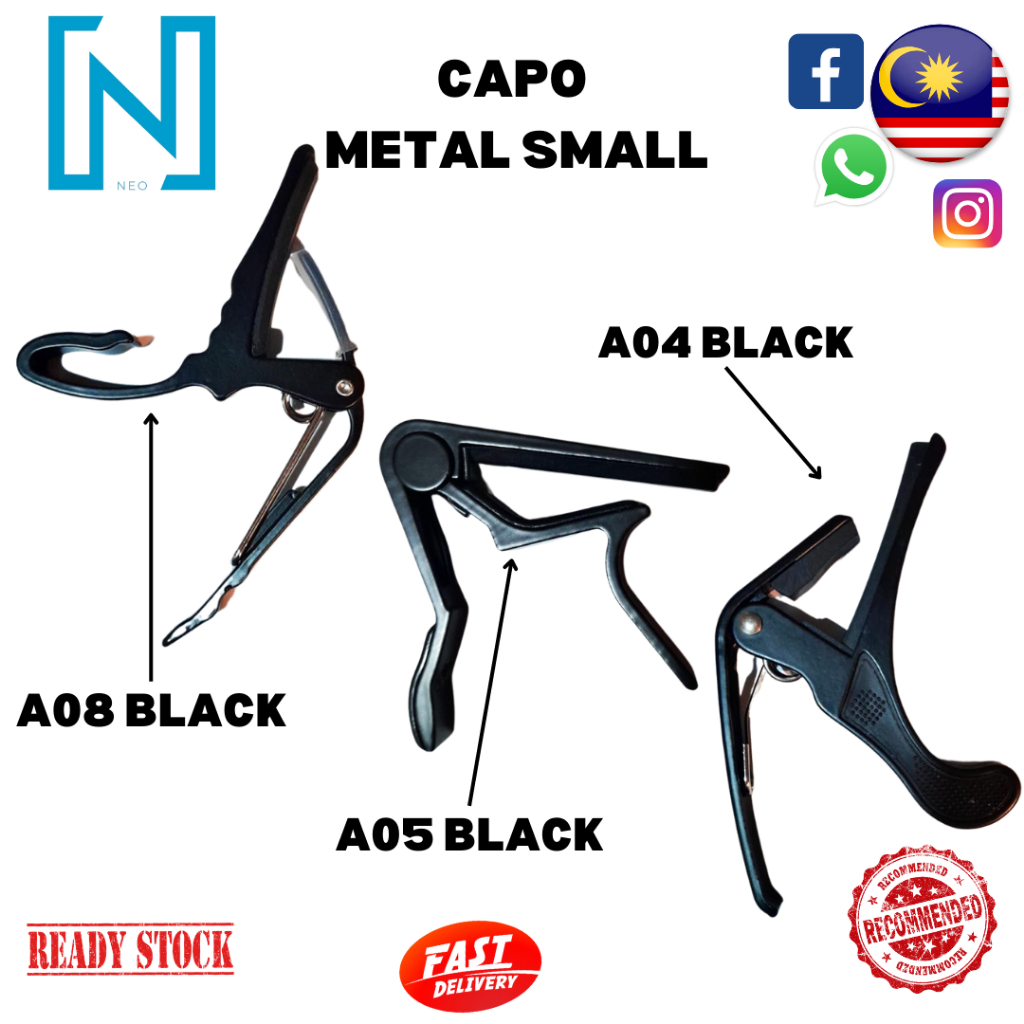 CAPO METAL SMALL DEVISER GUITAR CAPO PB-A04 & PB-A05 AND PB-A08 ...