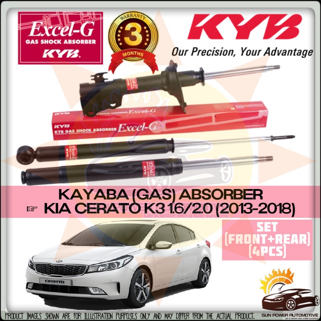 KAYABA KYB EXCEL G Kia Cerato K3 1.6 / 2.0 (2013-2018) Gas Shock Strut ...
