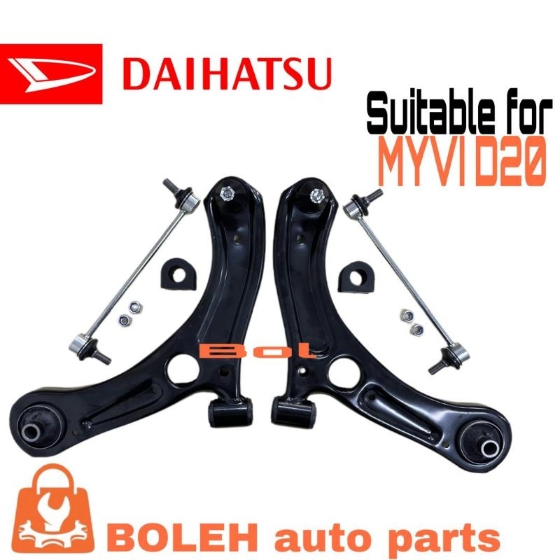 COMBO SET PERODUA MYVI D20 FRONT LOWER ARM, ABSORBER LINK,STABILIZER ...